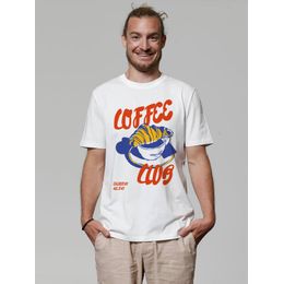 wat? Apparel T-Shirt Coffee club in Off White | Gr.: 50