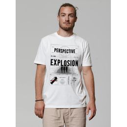 wat? Apparel T-Shirt Perspektive in Off White | Gr.: 56
