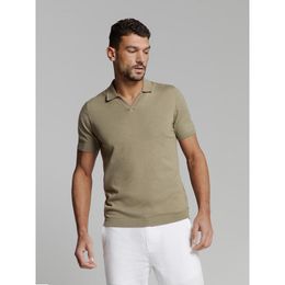 NO EXCESS Herren NO EXCESS T-Shirt &raquo; Poloshirt mit kurzen &Auml;rmeln&laquo; gr&uuml;n XL