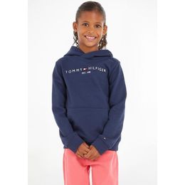 Tommy Hilfiger Jungen Kapuzensweatshirt &raquo;ESSENTIAL HOODIE&laquo;, f&uuml;r Jungen und M&auml;dchen blau 16/176