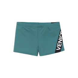 Venice Beach Herren Boxer-Badehose mit Logo-Schriftzug gr&uuml;n 5, N-Gr