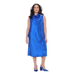 Ulla Popken Midikleid in blau | Gr.: 48 - Normalgr&ouml;&szlig;e