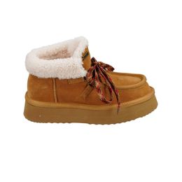 BIOSOFT Hausschuhe Winterboots Bootee in Chestnut | Gr.: 38