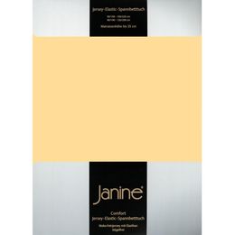 Janine Spannbetttuch Elastic Jersey 5002 in vanille | Gr.: 140 x 200