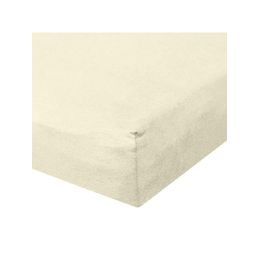 BettwarenShop Spannbettlaken Ultra-Stretch in ecru | Gr.: 90x200 cm - 100x220 cm