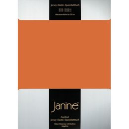 Janine Spannbetttuch Elastic Jersey 5002 in rost-orange | Gr.: 100 x 200