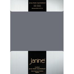 Janine Spannbetttuch Elastic Jersey 5002 in opalgrau | Gr.: 140 x 200