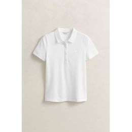 Gant Slim Fit Archive Shield Piqu&eacute; Poloshirt in White | Gr.: M