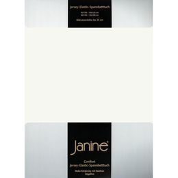 Janine Spannbetttuch Elastic Jersey 5002 in ecru | Gr.: 100 x 200