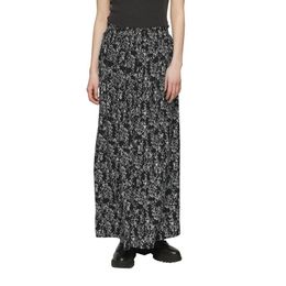Qs Damen QS Maxirock mit All-Over Print schwarz 42