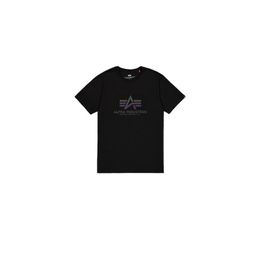 Alpha Industries Herren T-Shirt &raquo;Basic T-Shirt BL Rainbow Ref.&laquo; schwarz S