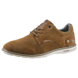 Mustang Shoes Herren Schn&uuml;rschuh , Freizeitschuh, Halbschuh, Schn&uuml;rschuh mit Perforation braun 41
