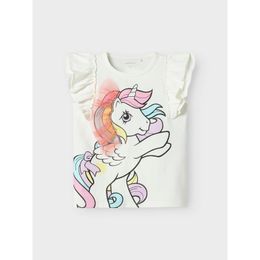 name it M&auml;dchen Kurzarmshirt &raquo;NMFMIKA MLP SS TOP CPLG&laquo; wei&szlig; 98