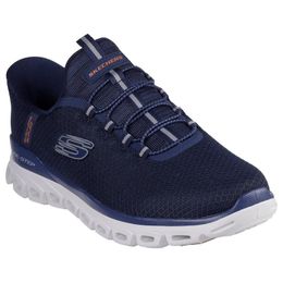 Skechers Herren Slip-On Sneaker &raquo;GLIDE-STEP&laquo; Schlupfschuh, Freizeitschuh, Trainingsschuh mit praktischem Gummizug blau 47,5