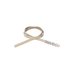 Hugo Damen Hugo Lederg&uuml;rtel &raquo;Zula Belt 1,5cm&laquo; Verschluss im Hugo Schriftzug beige