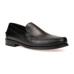 Geox Herren Slipper &raquo;U NEW DAMON A&laquo; Business Schuh, Loafer mit Blockabsatz schwarz 45