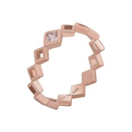 CAI Ca&iuml; Damen CA&Iuml; Fingerring &raquo;925 Silber ros&eacute;vergoldet Rauten mit Zirkonia&laquo;