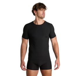 Bruno Banani Herren Rundhalsshirt &raquo;ANTISTRESS&laquo; Kurzarm, Rundhalsausschnitt, Cotton-Mix schwarz M
