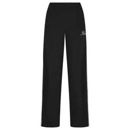 Jogginghose Karl Kani "Karl Kani Kani Script Sidestripe Trackpants", Damen, Gr. M, US-Gr&ouml;&szlig;en, schwarz, vanilla, 55% Polyester, 39% Baumwolle, 6% Elasthan, relaxed fit, Hosen Jogginghose