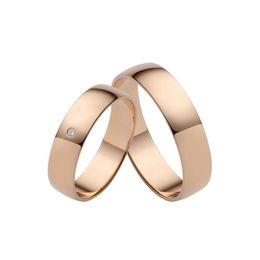 Firetti Kinder Trauring &raquo;Schmuck Geschenk Gold Hochzeit Ehering Trauring "LIEBE"&laquo; Made in Germany, wahlweise mit oder ohne Brillant rosa