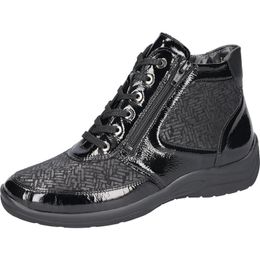 Waldl&auml;ufer Waldl&auml;ufer Damen Schn&uuml;rboots &raquo;HESNA-Soft&laquo; , Bequemschuh, High Top Sneaker in Komfortweite H (=sehr weit) schwarz 6 (39)