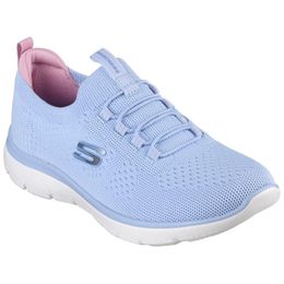 Skechers Damen Slip-On Sneaker &raquo;SUMMITS&laquo; , Freizeitschuh, Halbschuh, Slipper mit flexibler Traktionslaufsohle blau 43