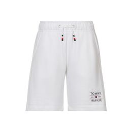 Tommy Hilfiger Jungen Sweatshorts &raquo;TOMMY FLAG HILFIGER SWEATSHORT&laquo; mit Logo wei&szlig; 80, N-Gr