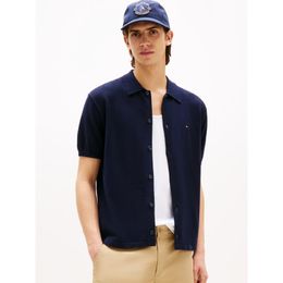 Tommy Hilfiger Herren Kurzarmhemd &raquo;ESSENTIAL COTTON SS OVER SHIRT&laquo; blau XXL, N-Gr