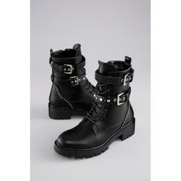 Aniston Shoes Damen Aniston SHOES Schn&uuml;rboots Schn&uuml;rstiefelette, Bikerboots - NEUE KOLLEKTION 37