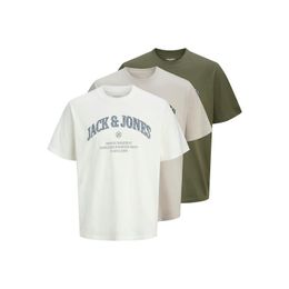 Jack & Jones Jack & Jones Herren T-Shirt &raquo;JJEDENVER GRAPHIC TEE SS O-NECK 3PK MP&laquo; Packung, 3 tlg. L