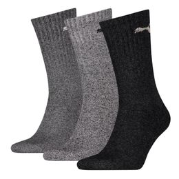 Puma Herren Puma &raquo;Puma UNISEX CREW SOCK 3P&laquo; 3 Paar, mit farblichem Logo schwarz 35-38