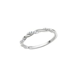 Vivance Damen Fingerring &raquo;925 Sterling Silber rhodiniert Zirkonia&laquo; wei&szlig;