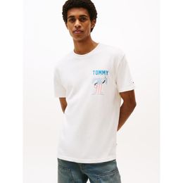 Tommy Jeans Herren T-Shirt &raquo;TJM REG USA SCRIPT SS TEE&laquo; mit modischem Print beige XXL