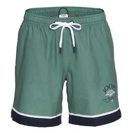 JOOP! Jeans Herren JOOP! Jeans Badeshorts &raquo;Easy Summer&laquo; seitliche Eingrifftaschen, Label-Akzente gr&uuml;n L, N-Gr