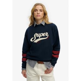 Superdry Damen Sweatshirt &raquo;VARSITY SCRIPT LOOSE CREW&laquo; XS