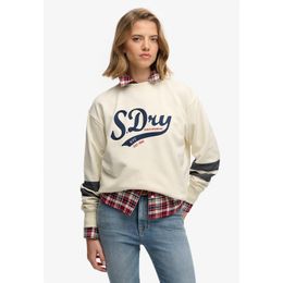 Superdry Damen Sweatshirt &raquo;VARSITY SCRIPT LOOSE CREW&laquo; L