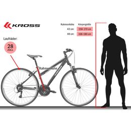 Crossrad &raquo;Crossrad Damen 28" Move 1.0 t&uuml;rkis 24 G&auml;nge&laquo; 24 Gang Shimano ACERA M3020 Schaltwerk Kettenschaltung Crossrad