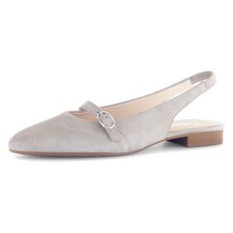 Gabor Damen Slingpumps , Blockabsatz, Abendschuh, Businessschuh, elastisches Fersenriemchen beige 36
