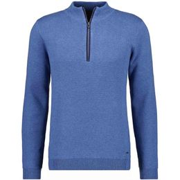 Ragman Herren Ragman Rundhalspullover blau 56