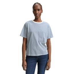 Tom Tailor Denim Damen Tom Tailor Denim T-Shirt mit Streifen Muster XS (34)