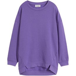 bonprix Damen bonprix Sweatshirt &raquo;Oversize-Sweatshirt&laquo;, l&auml;ssig geschnittene Passform, Oversize-Fit, mit Rundhalsform lila 48/50 (XL)