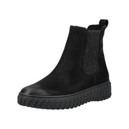Paul Green Damen Stiefelette &raquo; Stiefelette Nubukleder/Textil&laquo; schwarz 38
