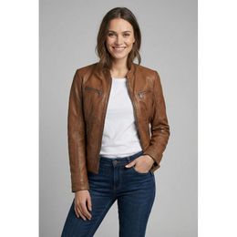 Mauritius Damen Lederjacke &raquo;MWJanka&laquo; braun S Trachtenmode