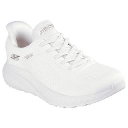 Skechers Damen Slip-On Sneaker &raquo;BOBS SQUAD CHAOS-CURRENT MUSE&laquo; , Slipper, Freizeitschuh in veganer Verarbeitung wei&szlig; 42