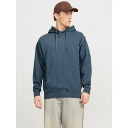 Jack & Jones Jack & Jones Herren Kapuzensweatshirt &raquo;JJECHARGE FADED SWEAT HOOD NOOS&laquo;, mit Kapuze blau XS