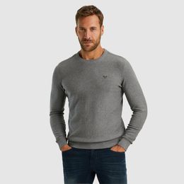 PME-Legend Pme Legend Herren PME LEGEND Strickpullover mit Logostickerei grau M