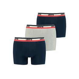 Levi's Levi's Herren Boxershorts &raquo;LEVIS MEN SPRTSWR LOGO BOXER BRIEF 3P&laquo; Packung, 3er Pack, mit breitem Logobund blau S