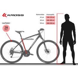 Crossrad &raquo;Crossrad Herren 28" Move 2.0 t&uuml;rkis 24 G&auml;nge&laquo; 24 Gang Shimano ACERA M3020 Schaltwerk Kettenschaltung Crossrad