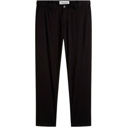 bonprix Herren bonprix Stoffhose Regular Fit, unifarben, mit B&uuml;gelfalte, mit Eingrifftaschen schwarz 56, N-Gr