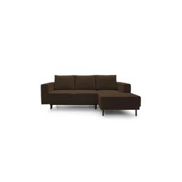 Selsey Ecksofa mit Schlaffunktion Rodario Mini &brvbar; braun &brvbar; Ma&szlig;e (cm): B: 241 H: 90 &raquo; H&ouml;ffner